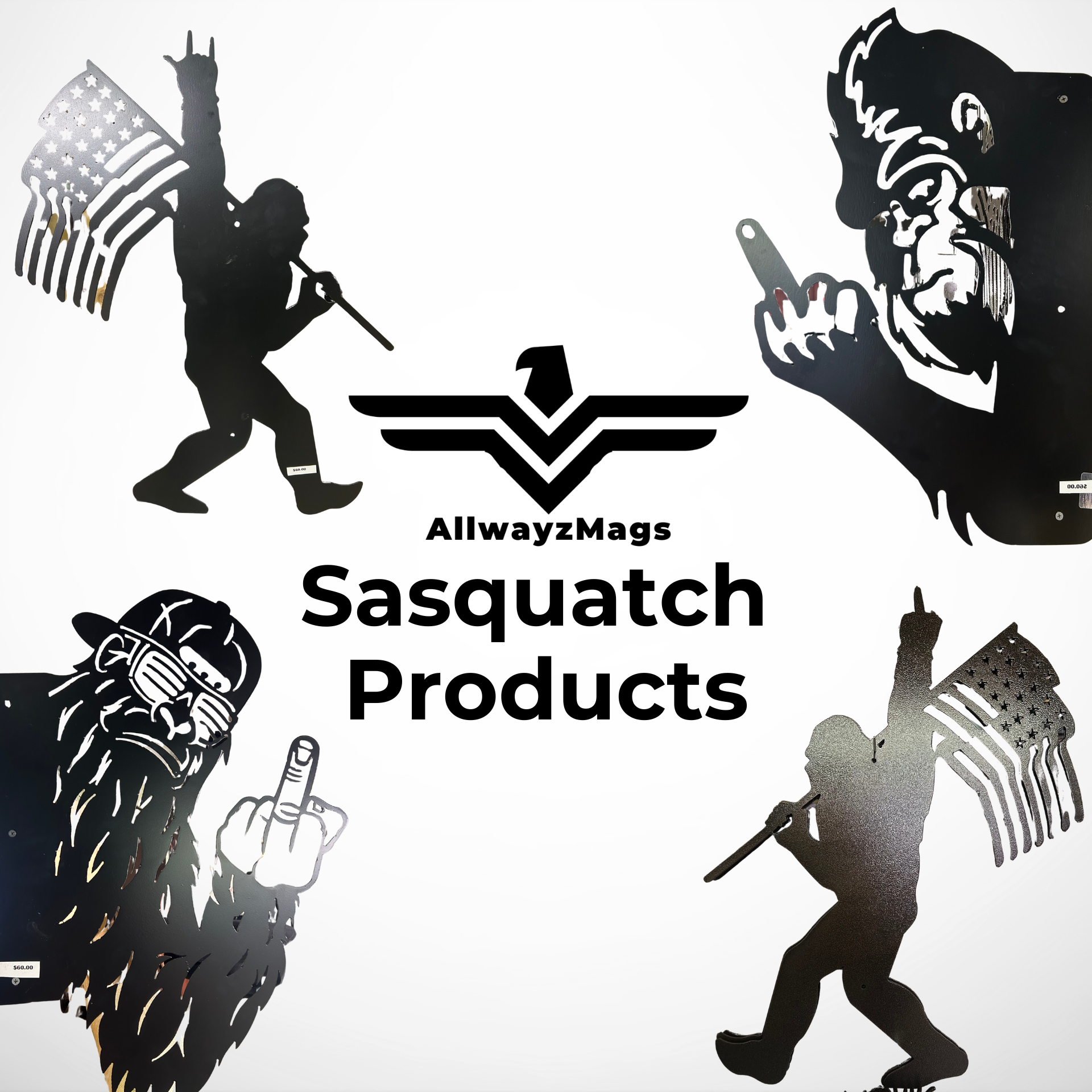 Sasquatch Metal Wall Art – AllwayzMags